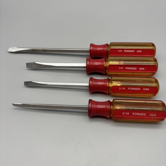 craftsman | Other | Craftsman 453 Wf Flat Head Screwdriver Clear Red ...